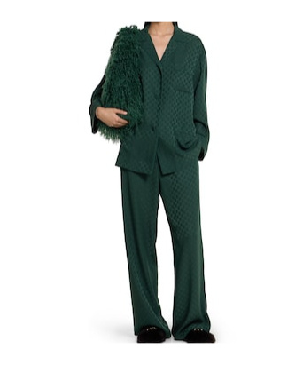 GUCCI Gucci GG Jacquard Silk Shirt